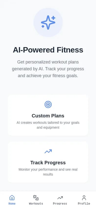 AI-Powered Fitness Planner
