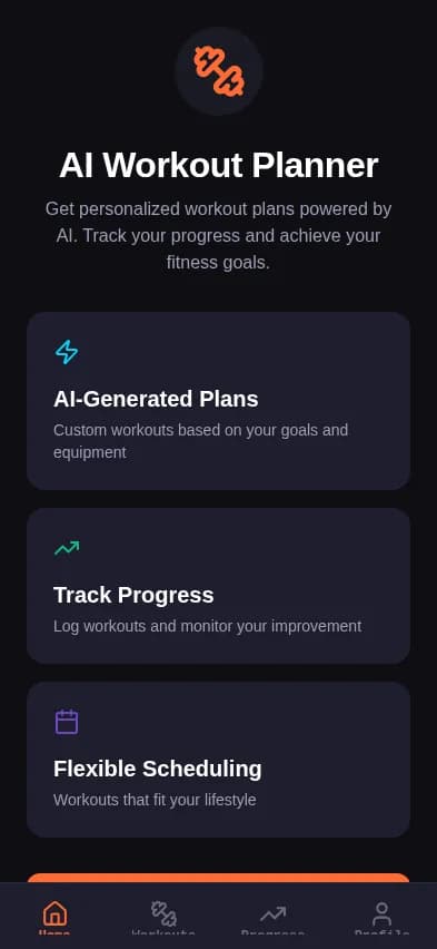 AI-Powered Workout Planner & Tracker