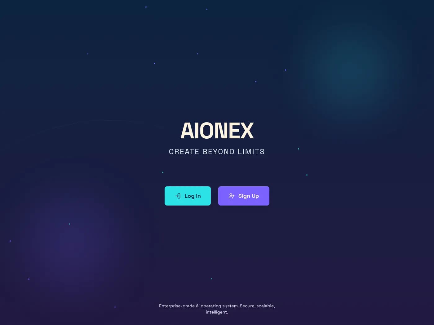 AIONEX - The Cinematic Enterprise-Grade AI Operating System