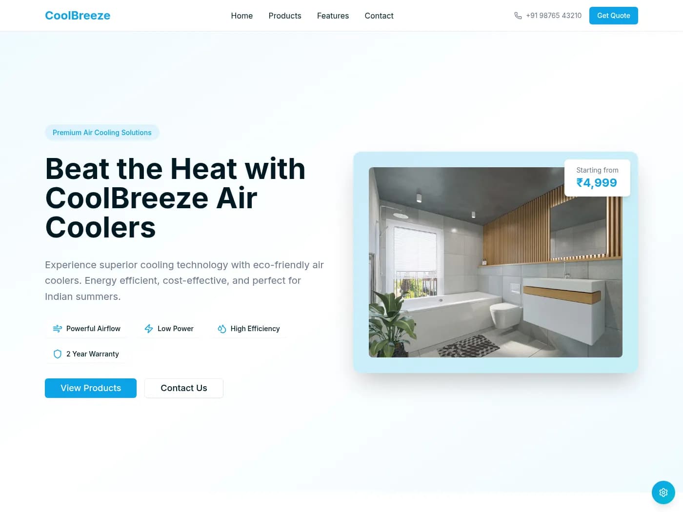 Air Cooler Sales Professional Website