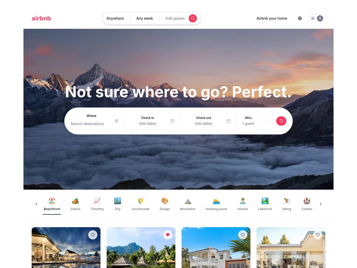 Airbnb Clone - Property Rental Platform
