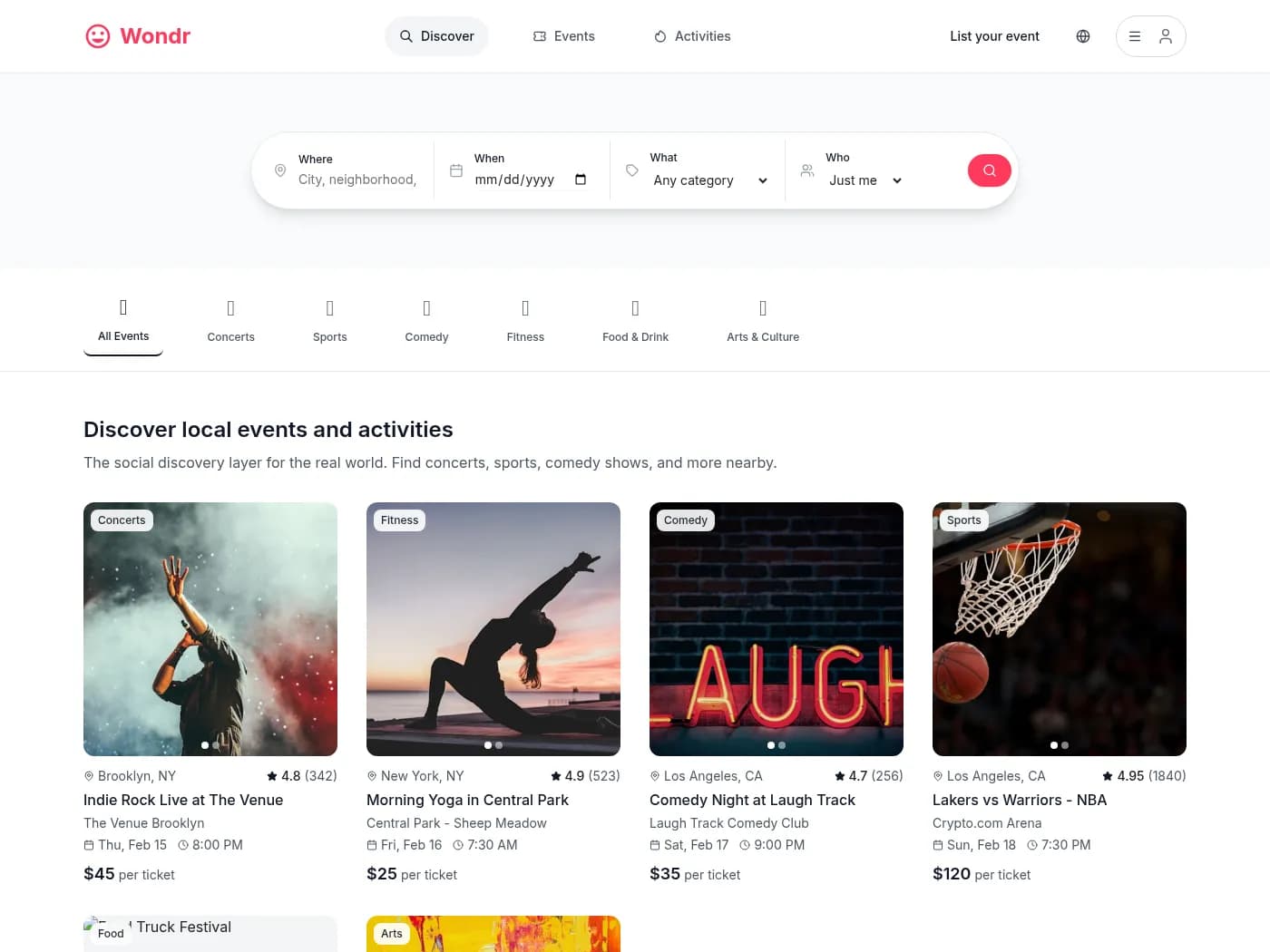 Experiences Booking Platform Like Airbnb