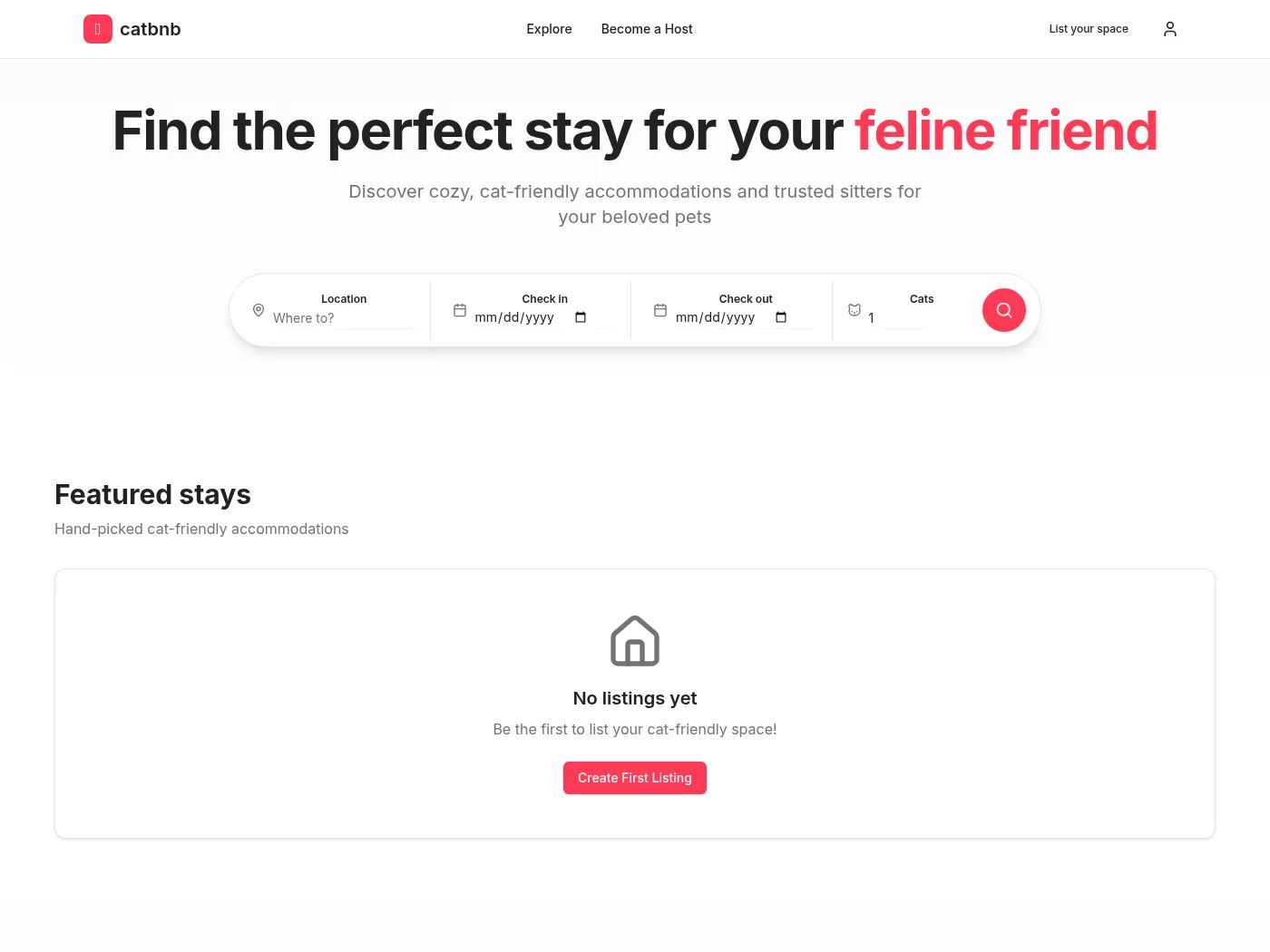Catbnb: Book Cozy Stays for Your Feline Friends