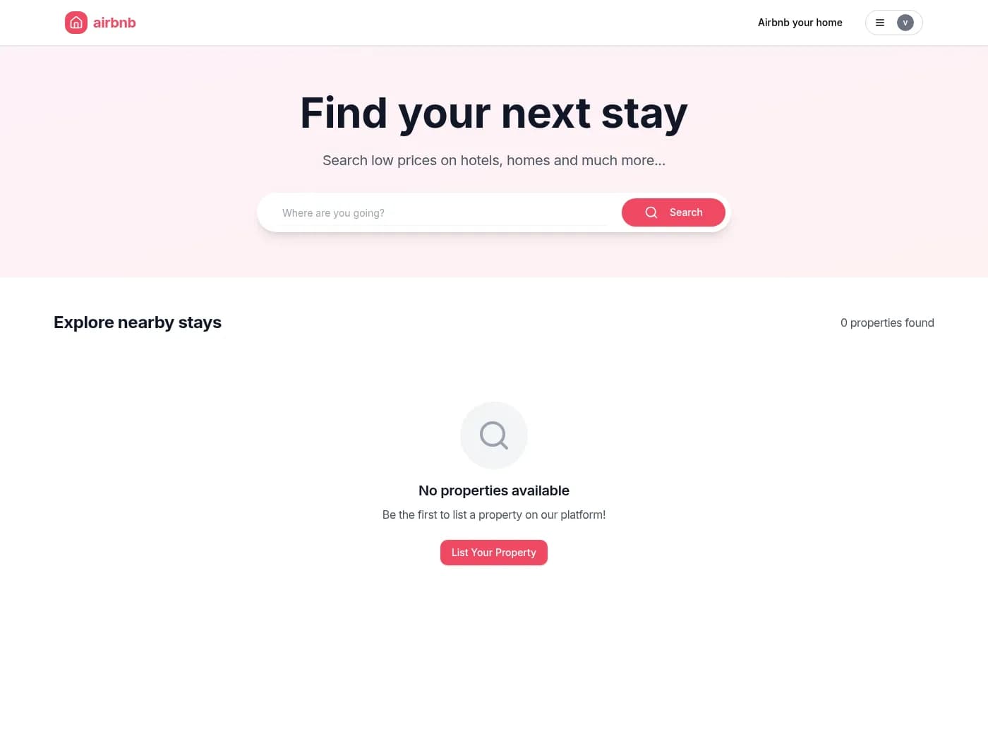 Airbnb MERN Stack Full-Featured Clone