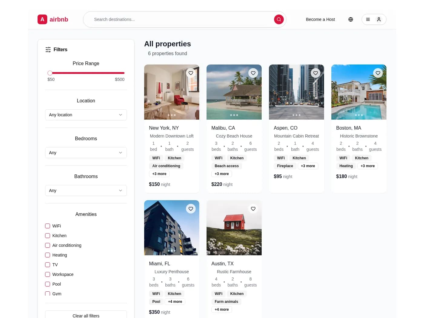 Airbnb-Style Rental Platform