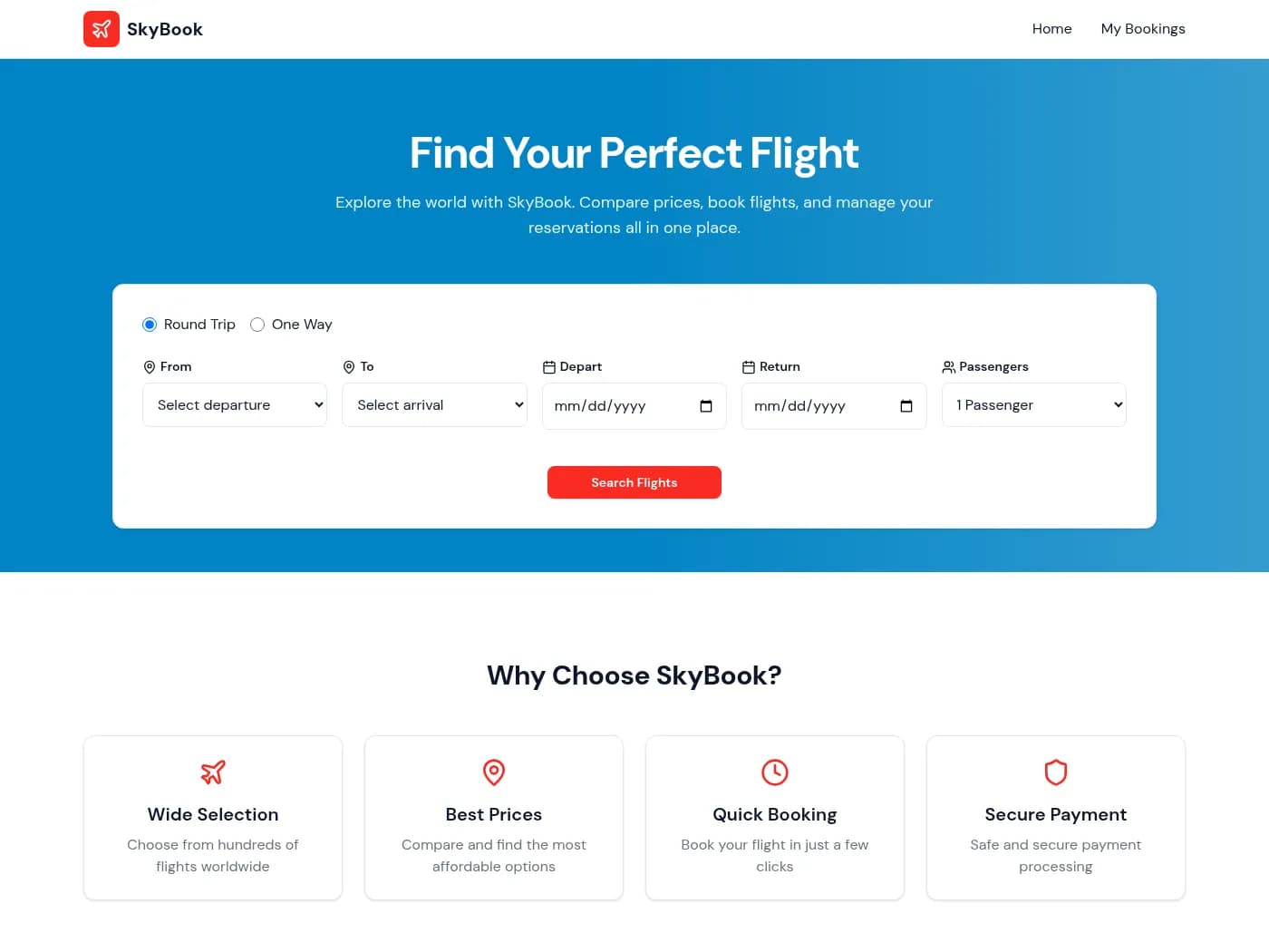 Airline Reservation System Website