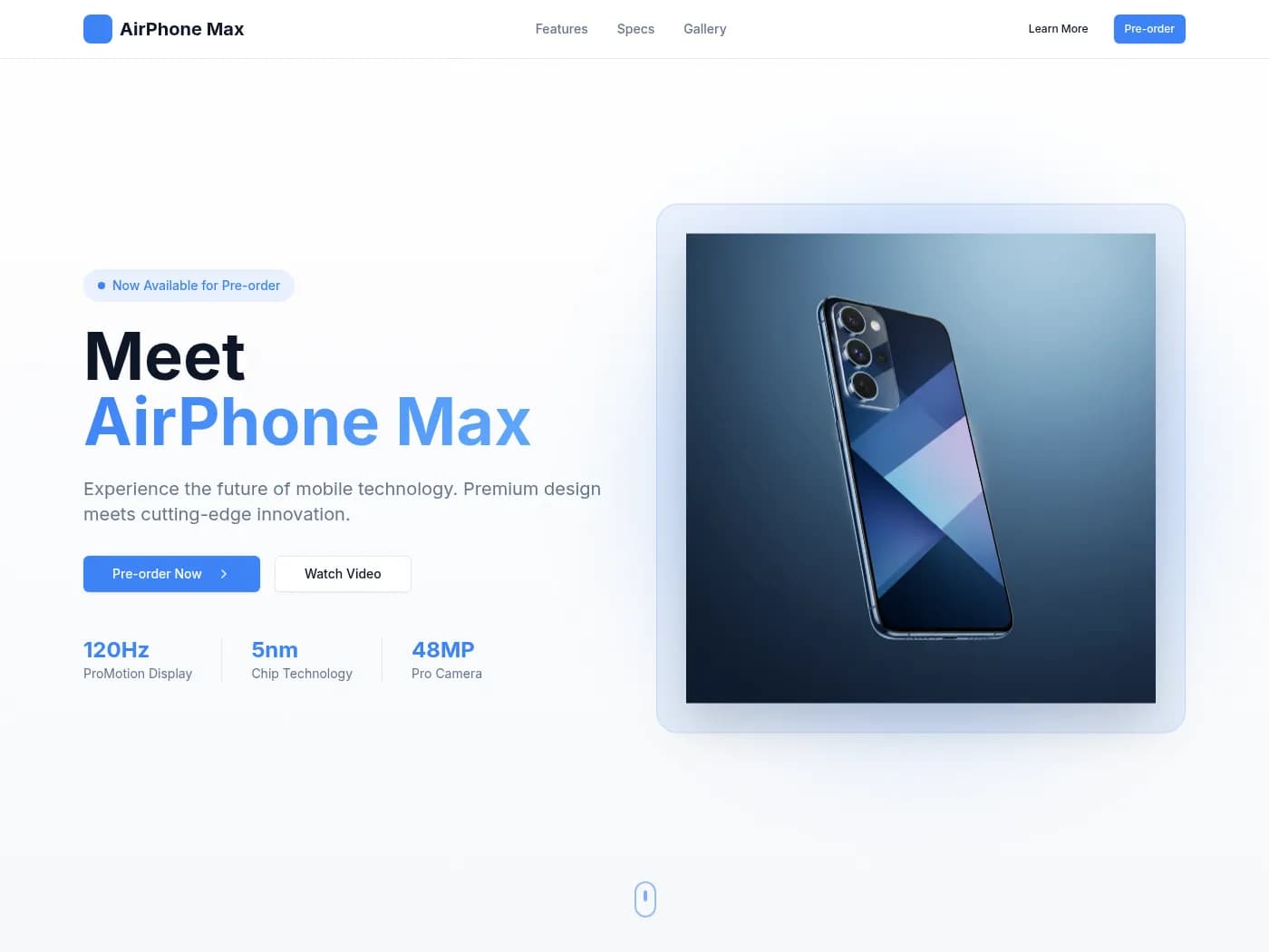 AirPhone Max Brand Website