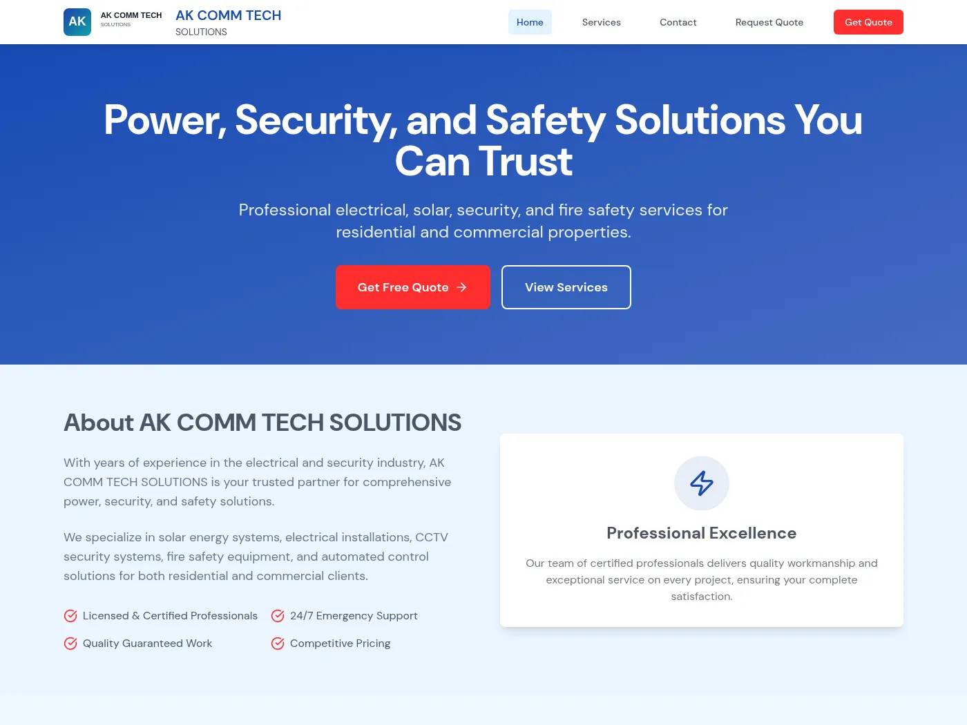 AK COMM TECH SOLUTIONS Company Website
