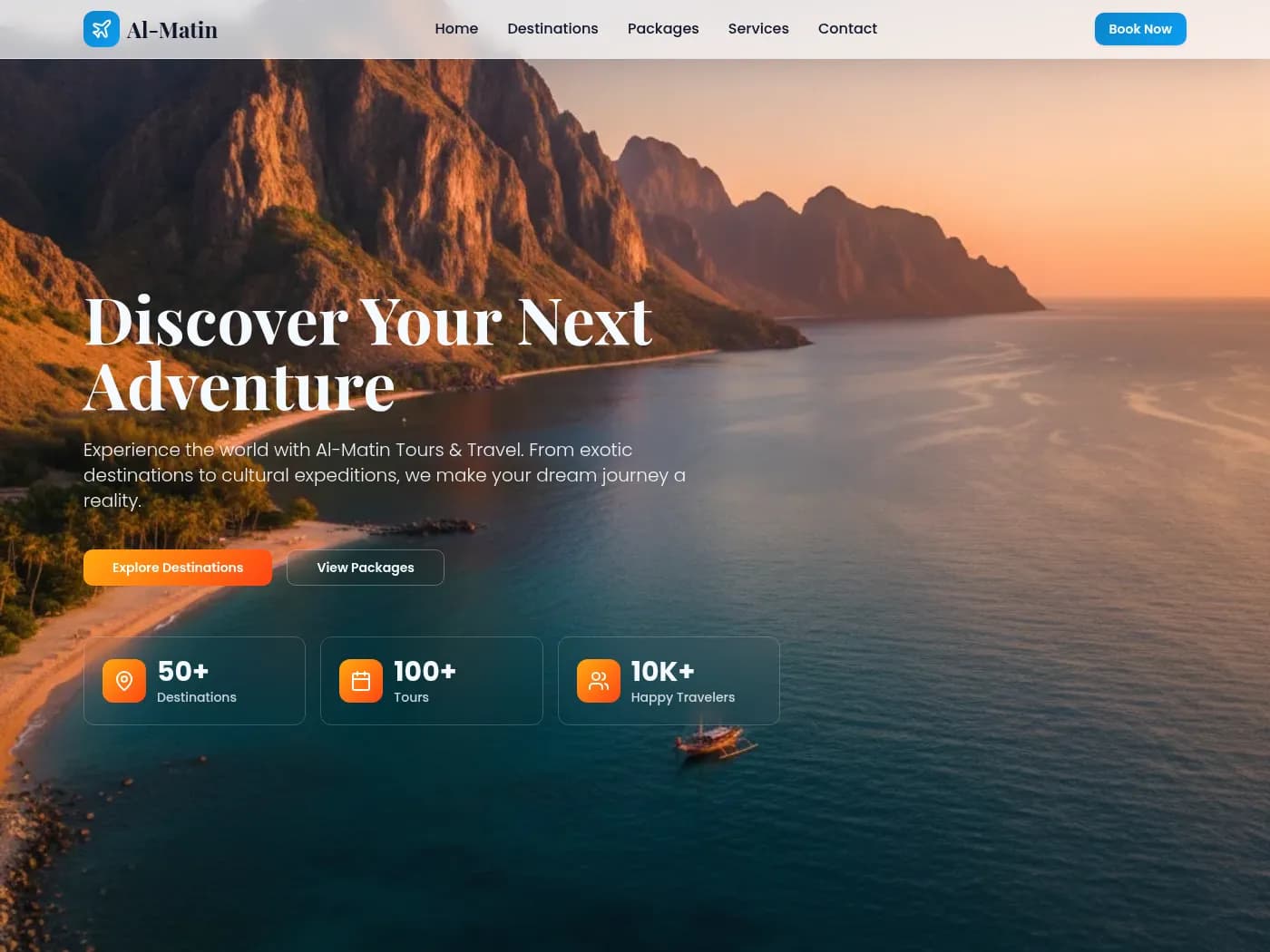 Al-Matin Tour & Travel Website