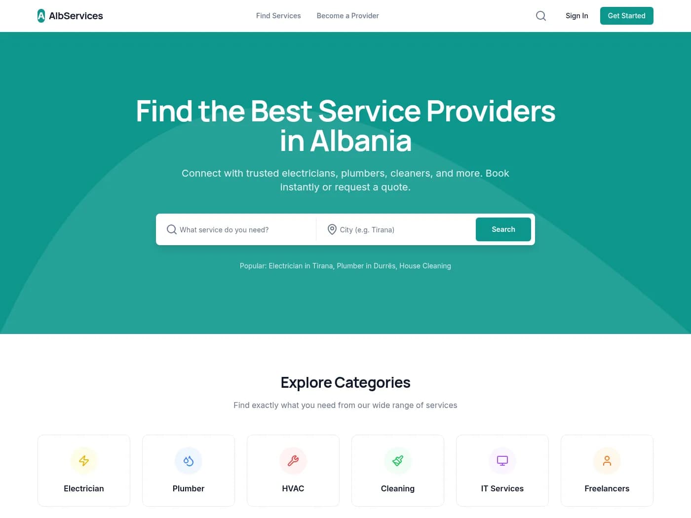 Albanian Service Marketplace Platform