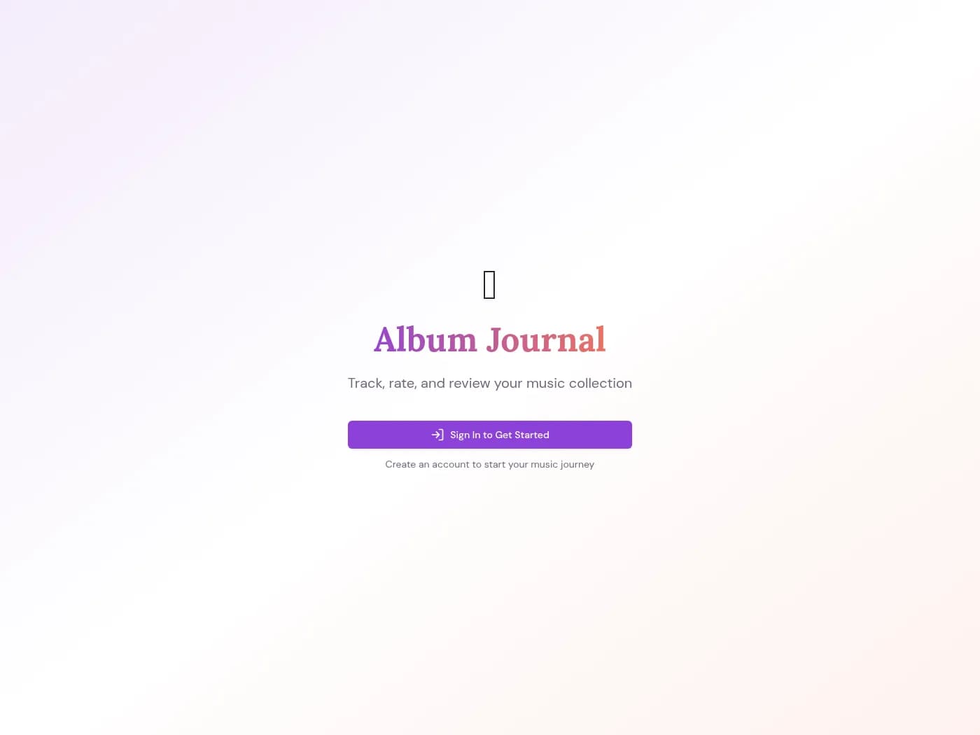 Album Rating Journal