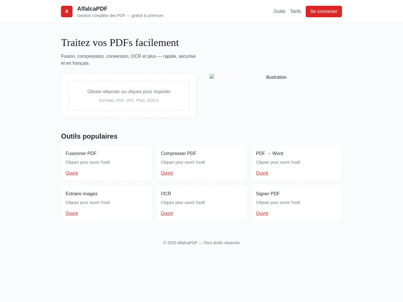 AlfalcaPDF – All-in-one Online PDF Management & Editing Suite