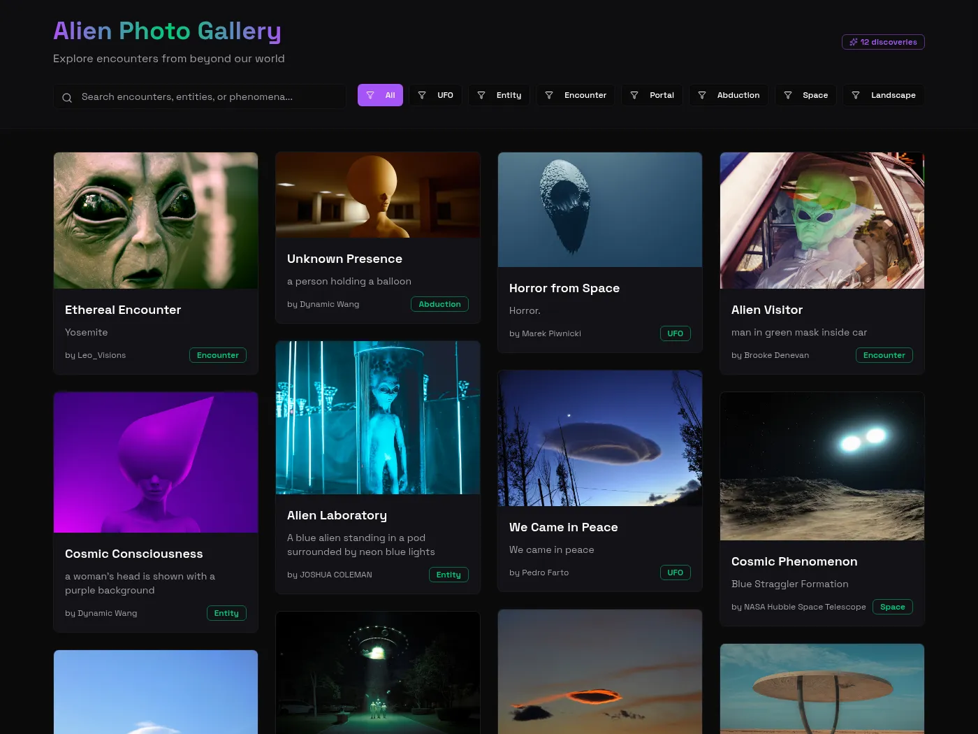 Alien Photo Gallery