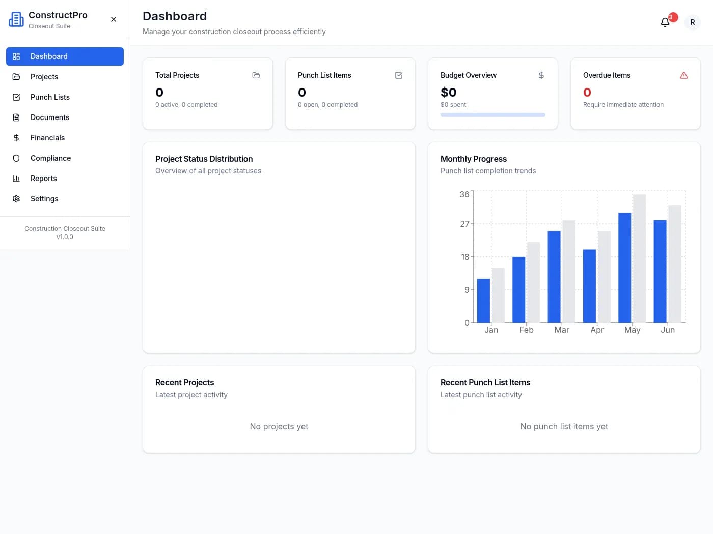 All-Inclusive Construction Closeout & Project Management Suite