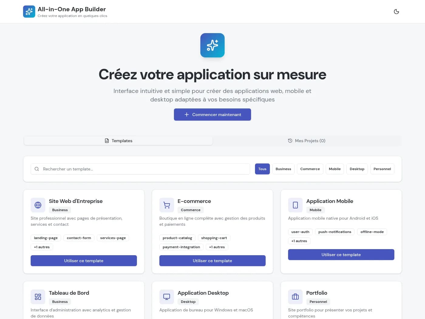 All-in-One App Builder