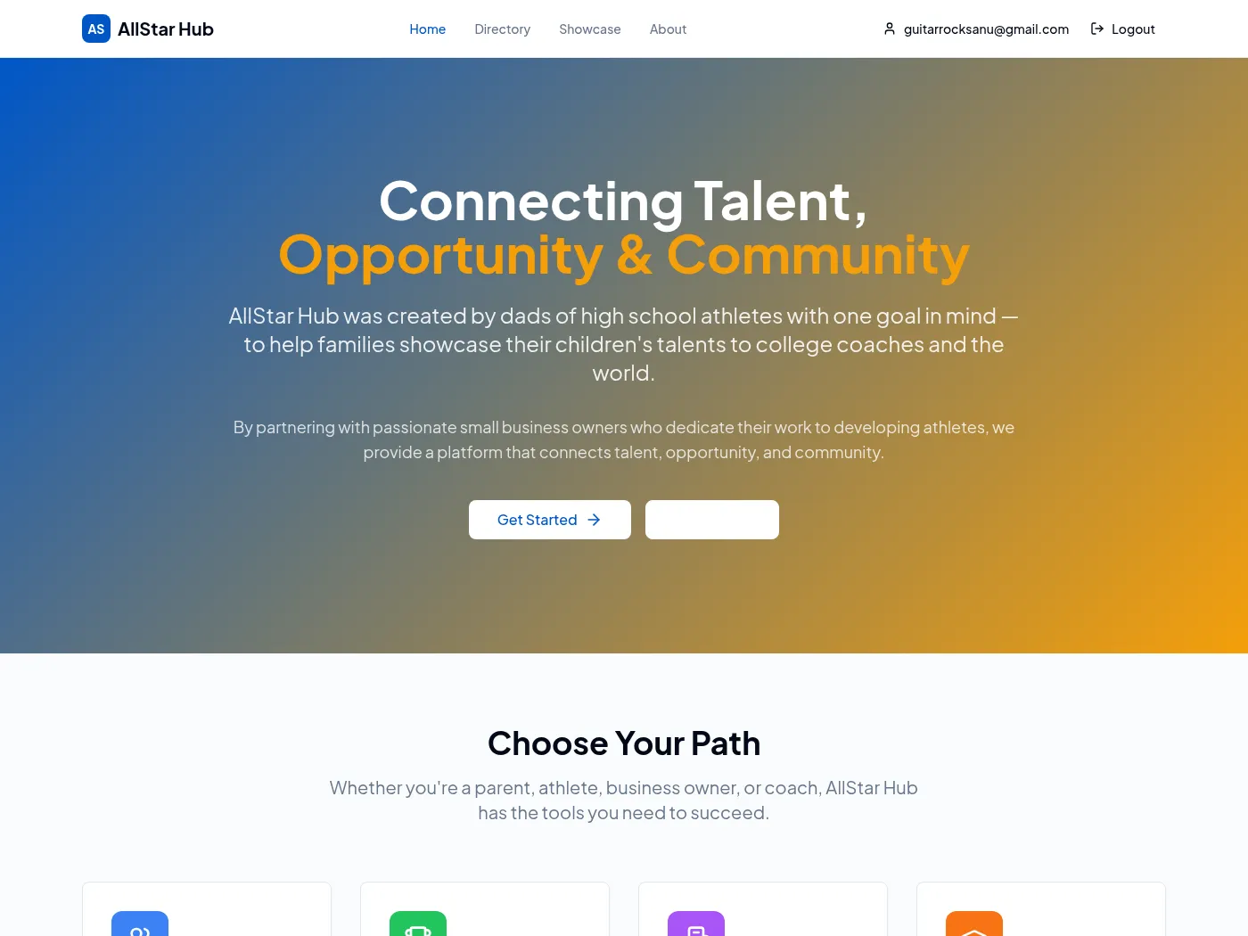 Athlete Hub: Athlete Talent & Community Platform
