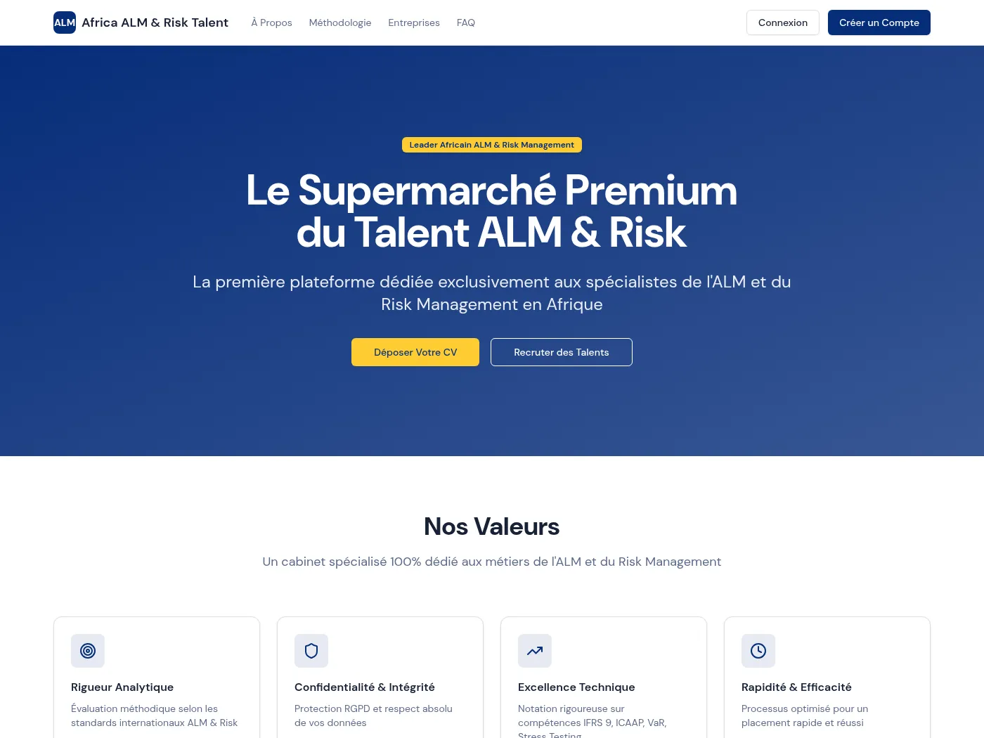 African ALM & Risk Talent Placement Premium Platform