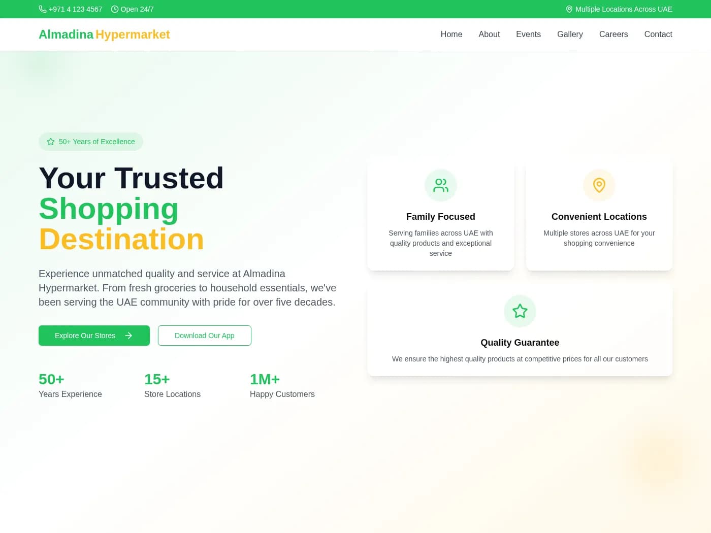 Almadina Hypermarket Website Modernization & Optimization