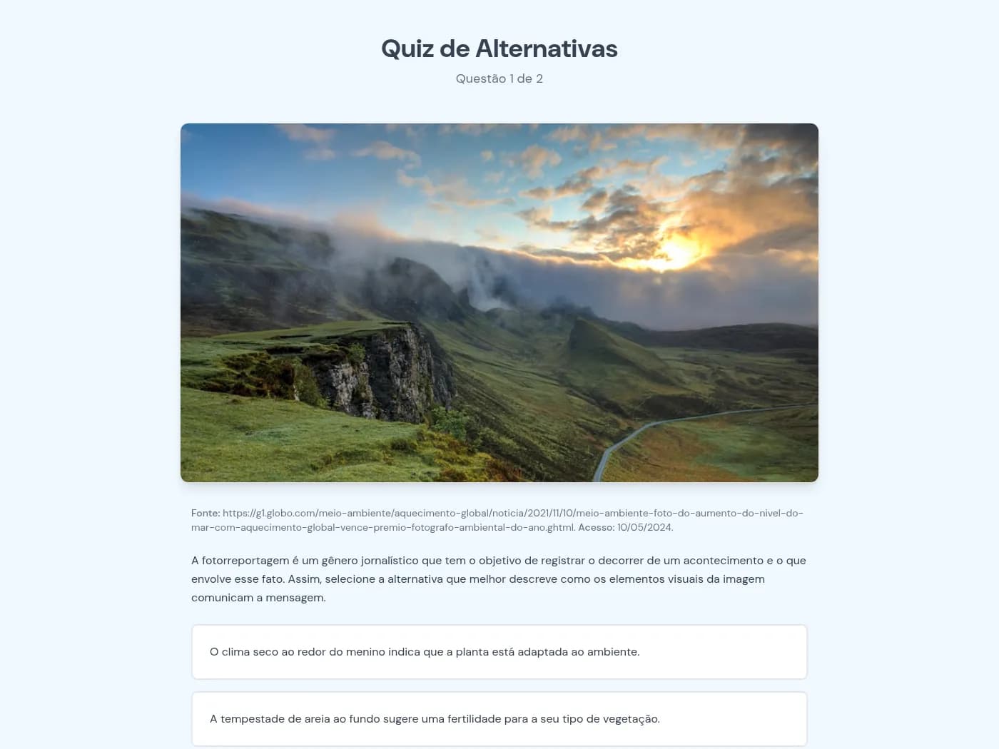 Alternativa Selector Web App
