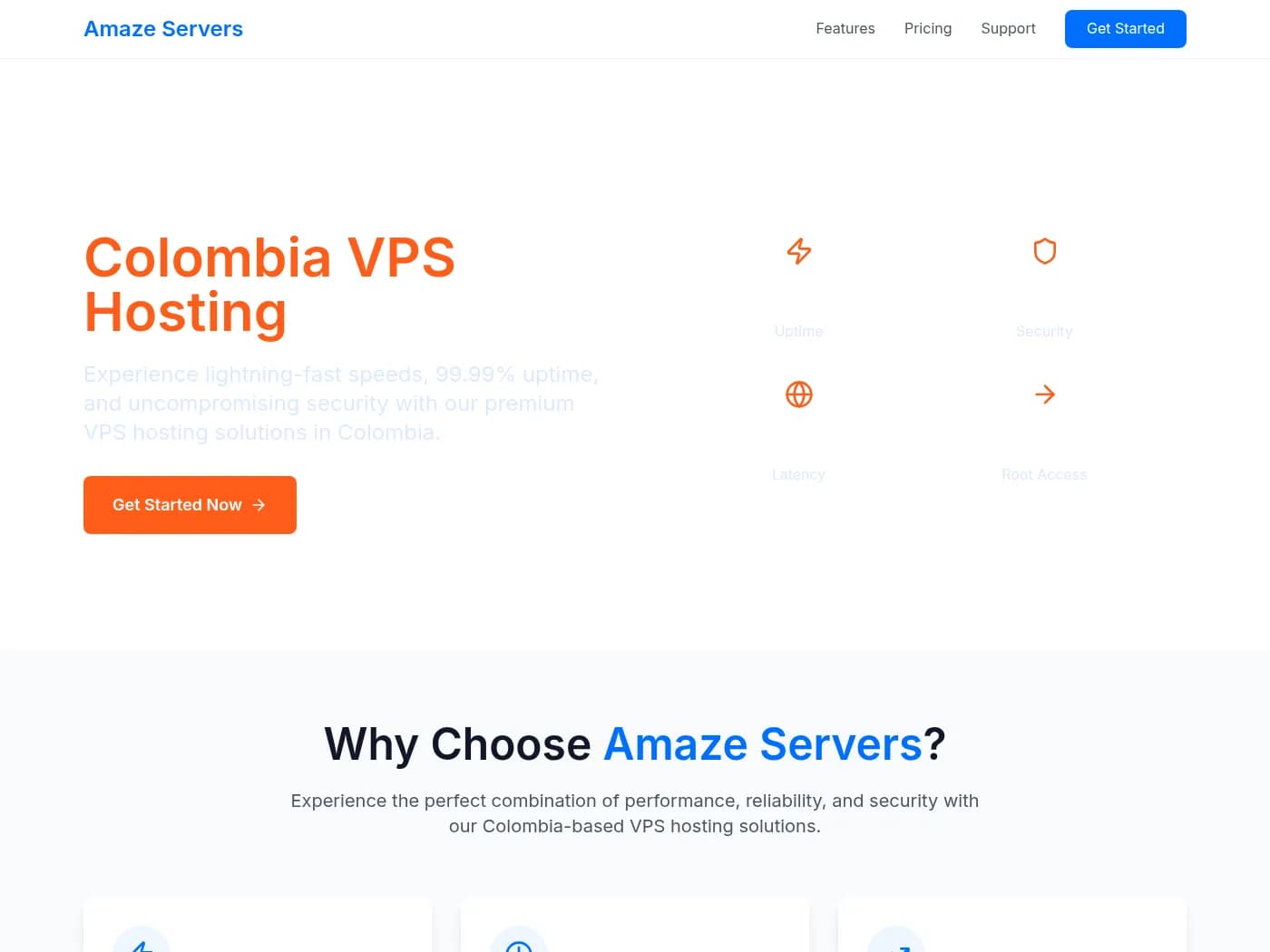 Amaze Servers Colombia VPS Hosting Platform