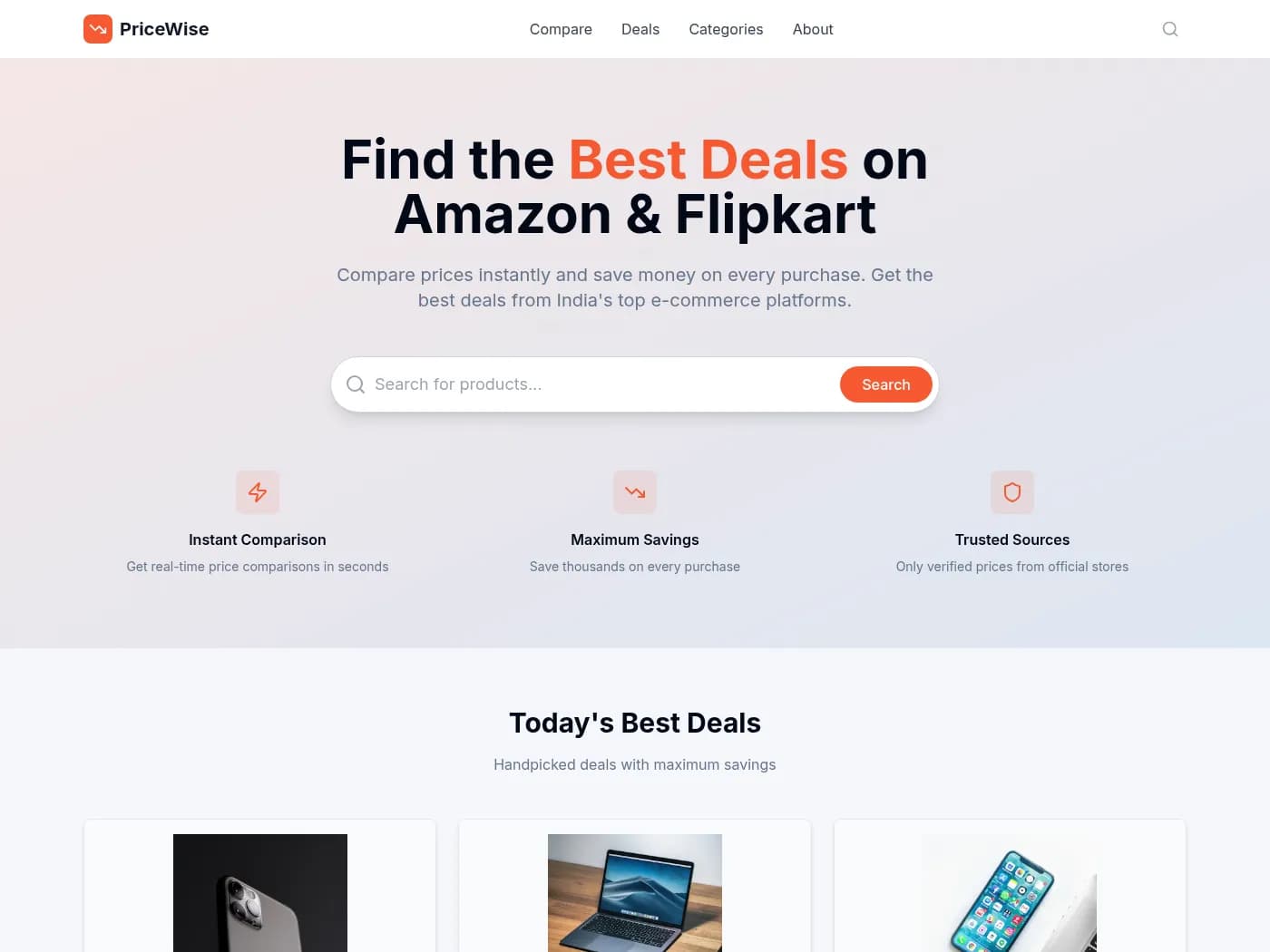Amazon vs Flipkart Price Comparison Website