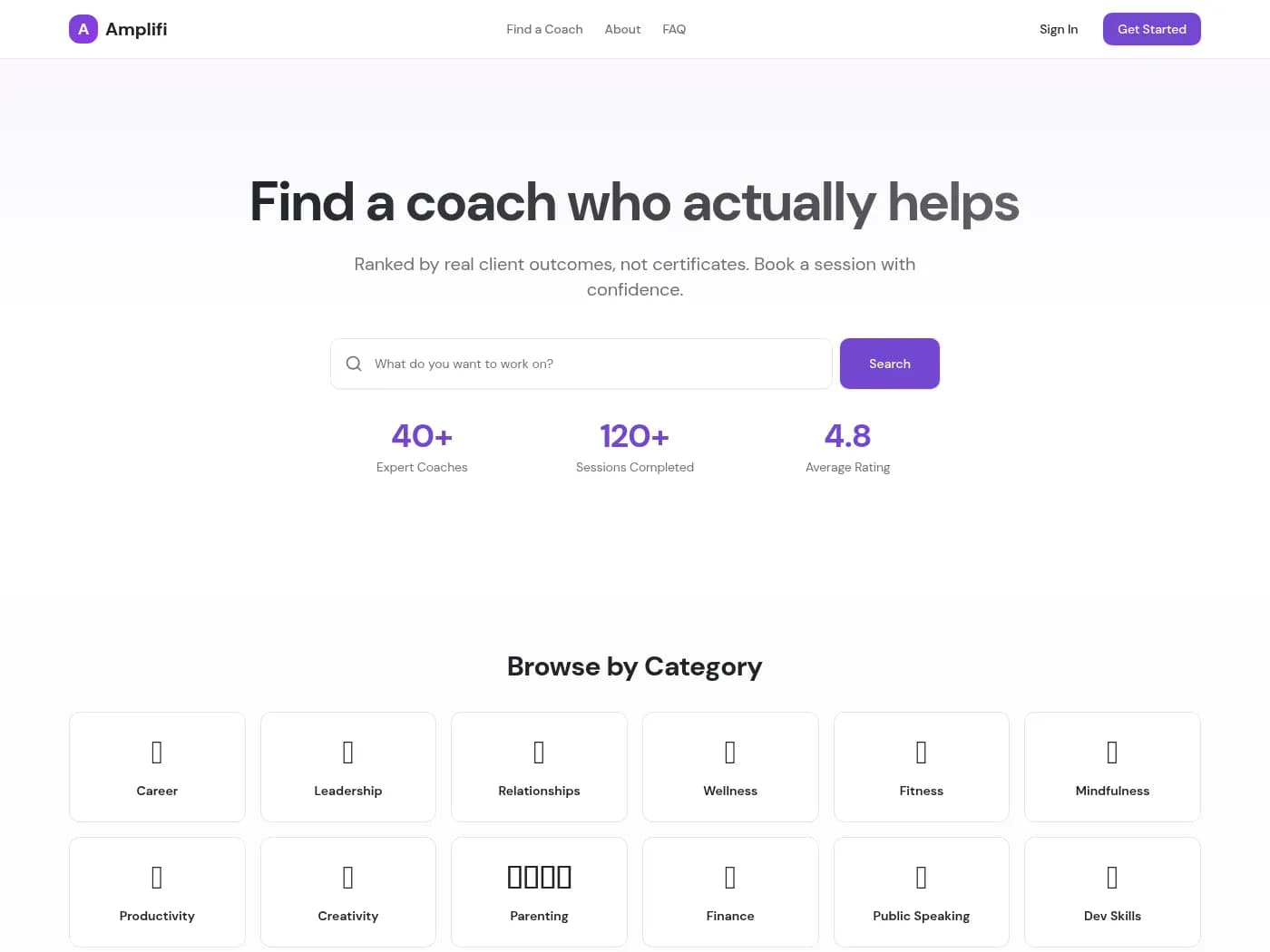 Amplifi: Airbnb-Inspired Coach Discovery & Booking Platform