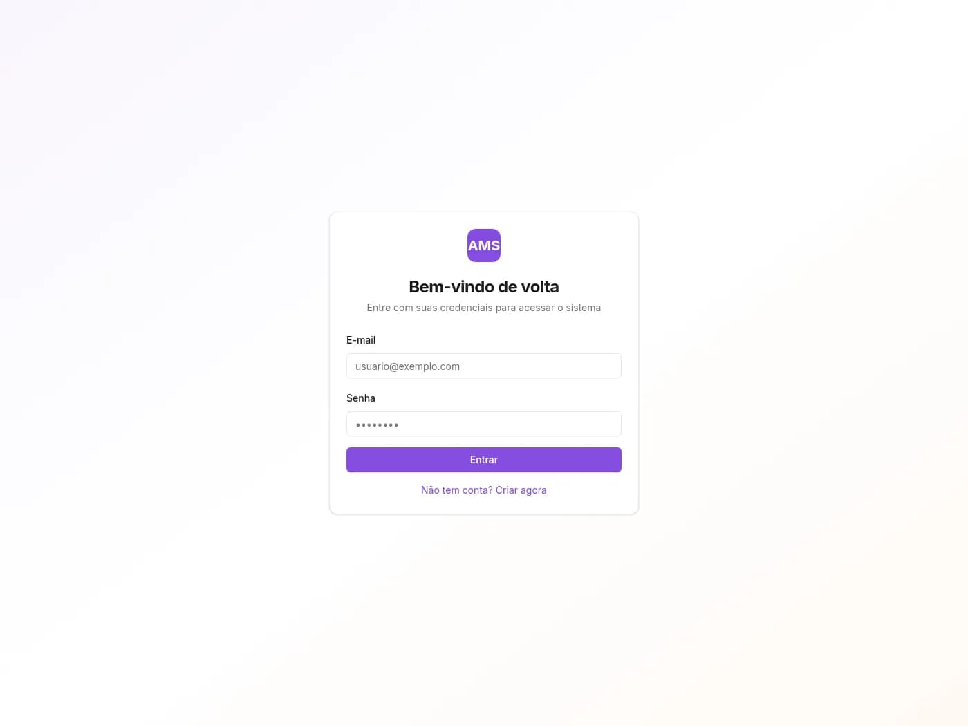 AMS - Plataforma SaaS de Gestão de Ativos Multi-Tenant