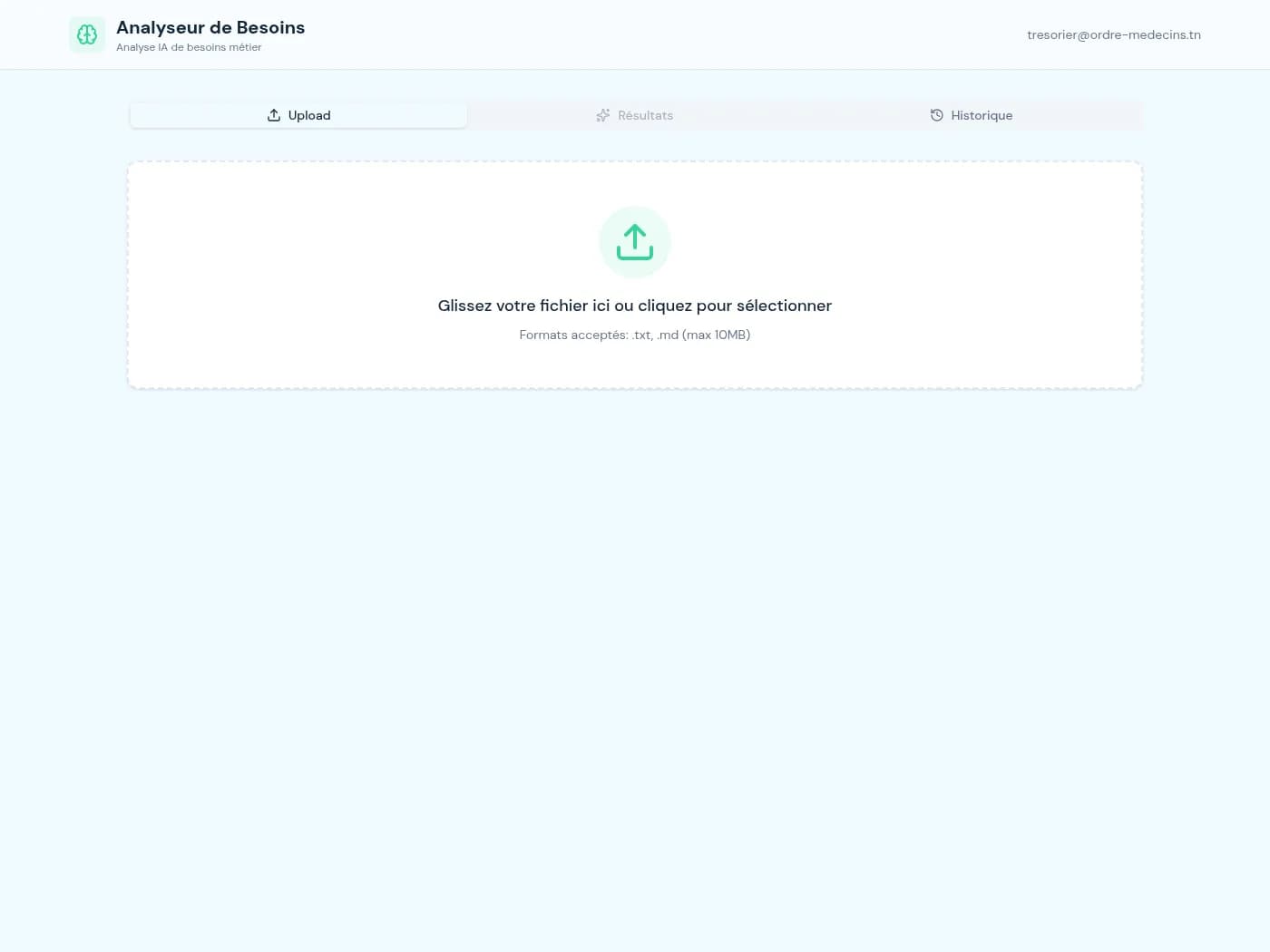 Analyseur de besoins PWA