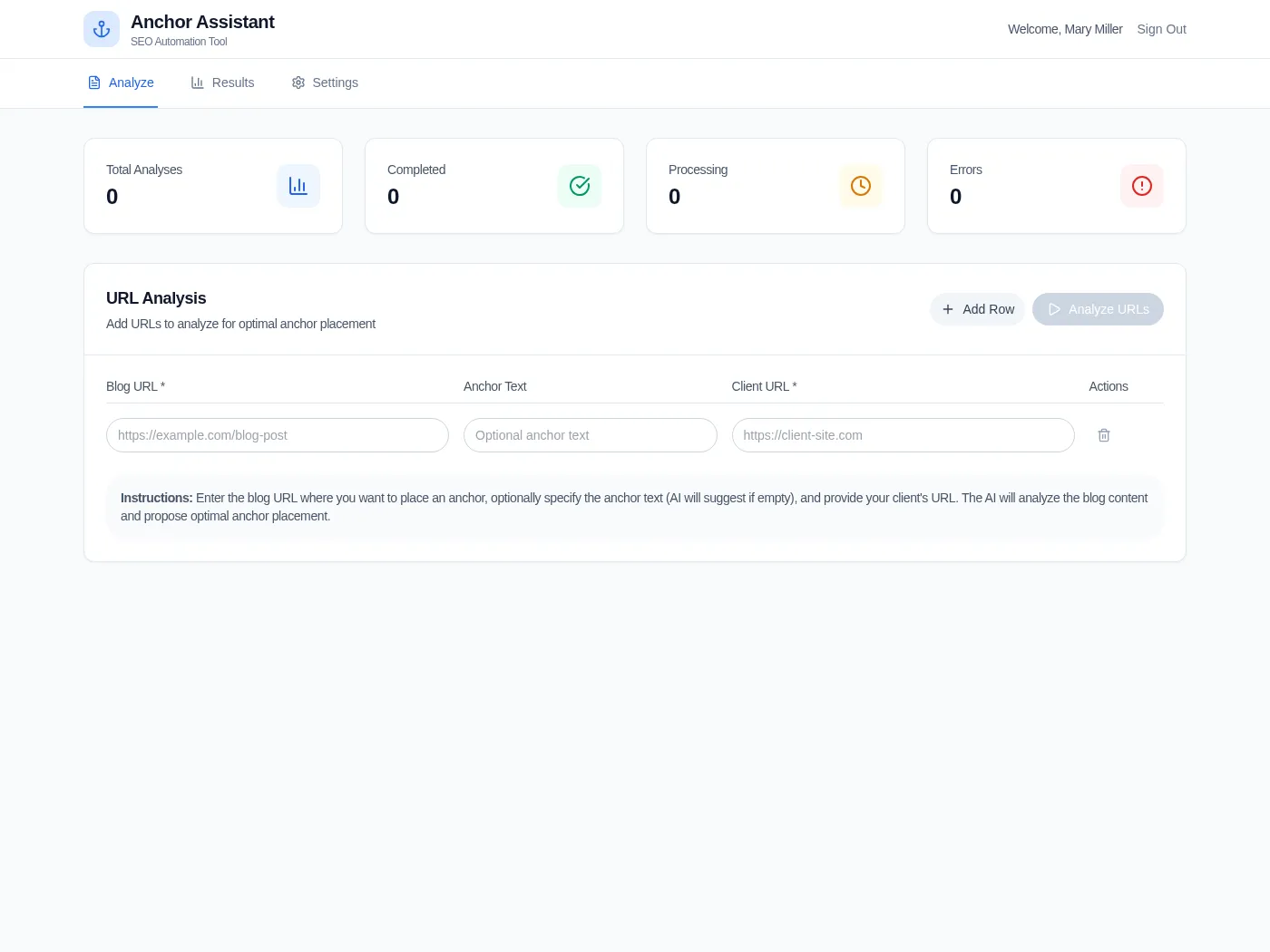 Anchor Assistant: Automated SEO Anchor Proposal Tool for Google Sheets