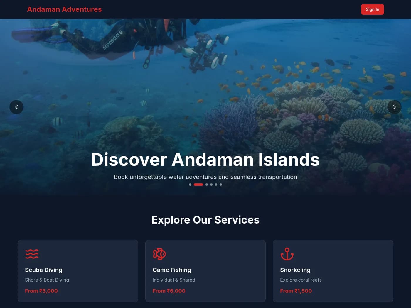 Andaman Tourist Booking Portal with Vendor & Admin Dashboards
