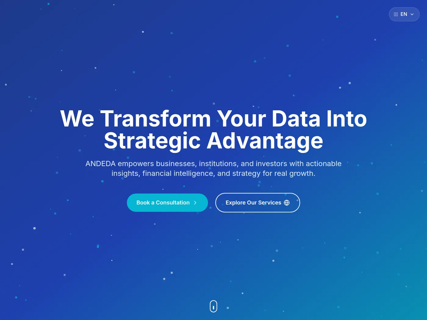 ANDEDA S.L – Data Analytics & Consulting Website
