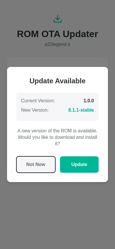 Android ROM OTA Updater