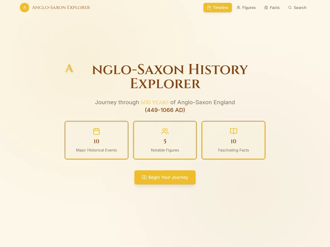 Anglo-Saxon History Explorer