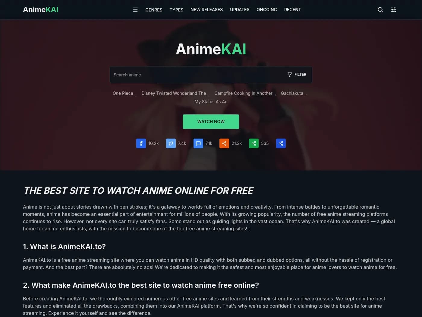 Anikai.to Web Clone