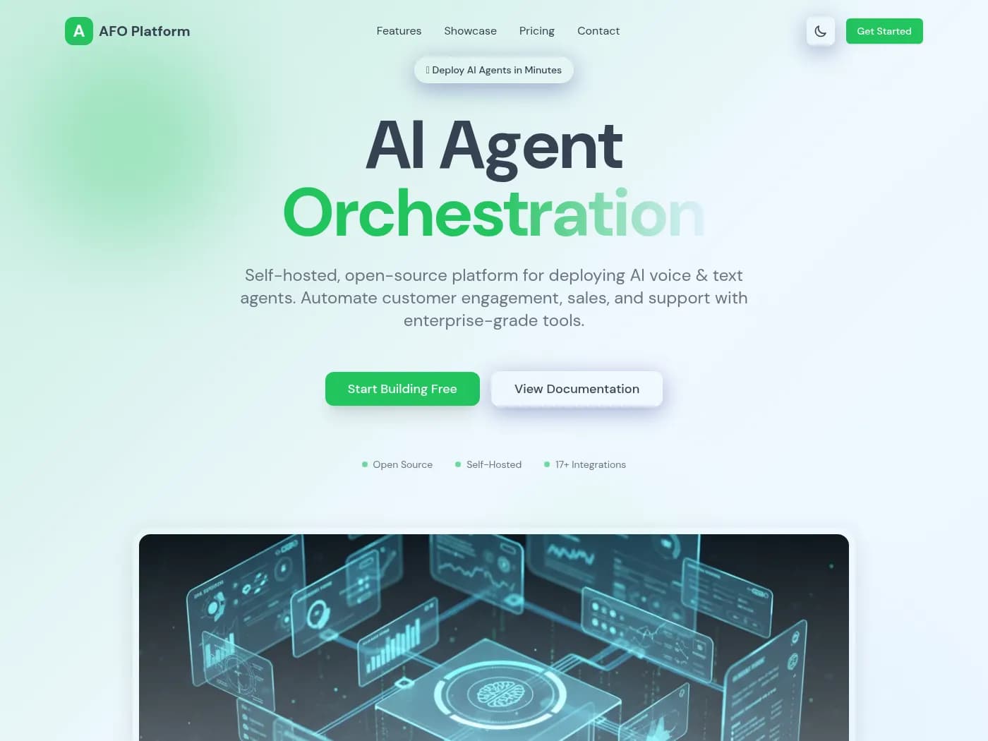 Animated 3D Glassmorphism Landing Page