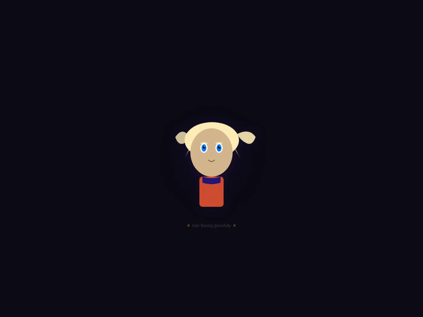 Graceful Animated Hair and Blink Demo