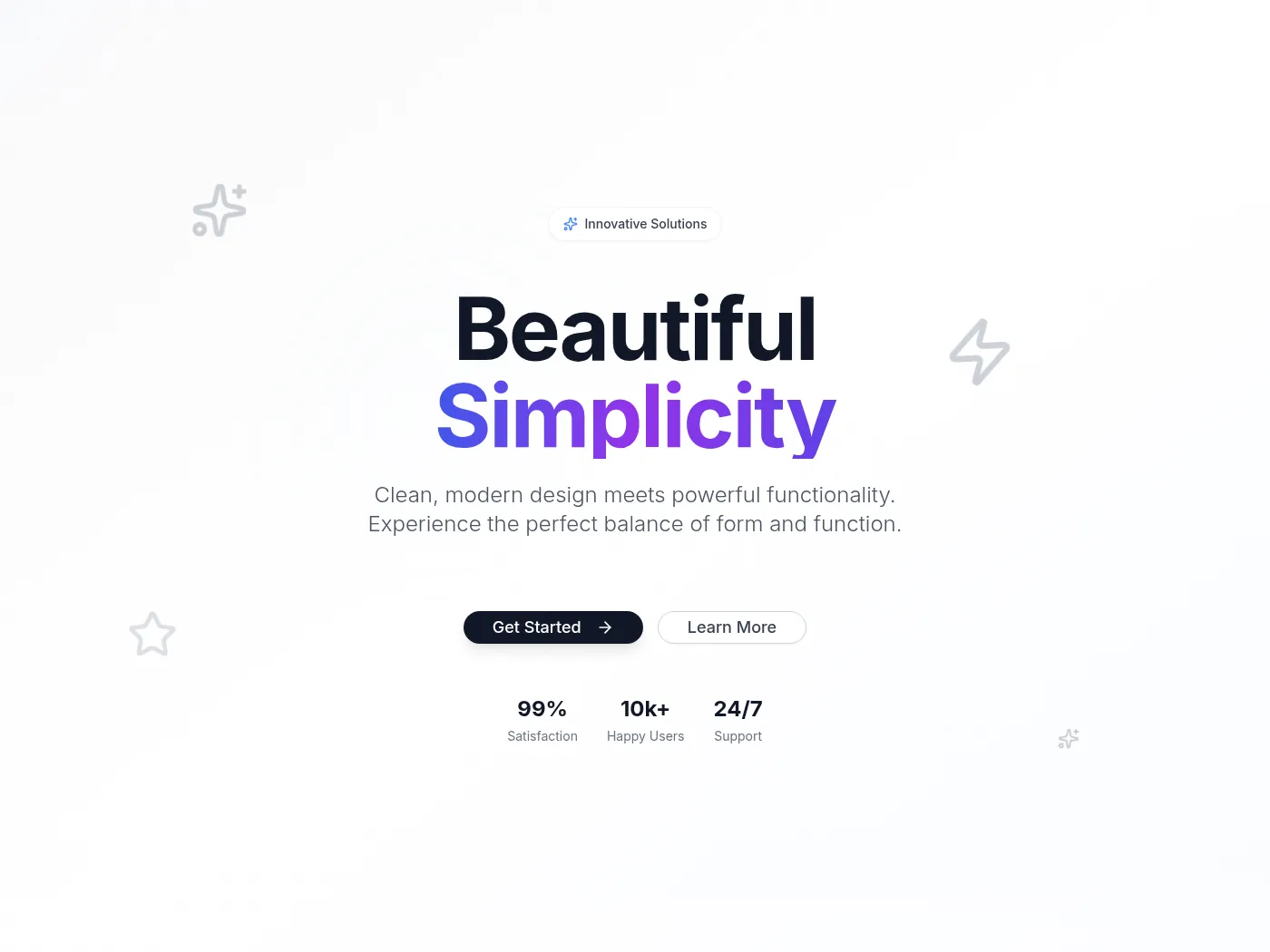 Animated Hero Section for Modern Web Landing Pages