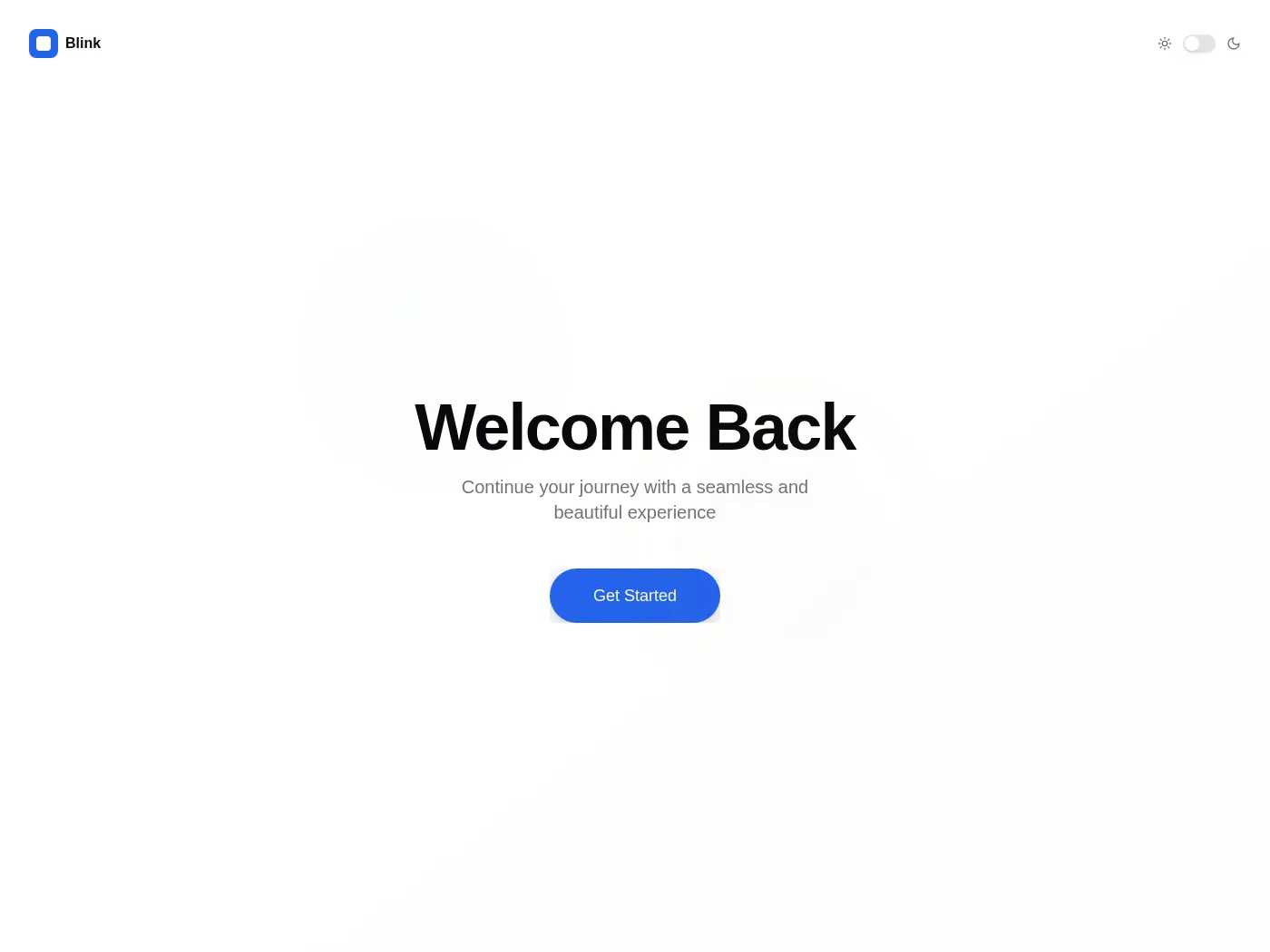Animated Minimal Login Landing Page