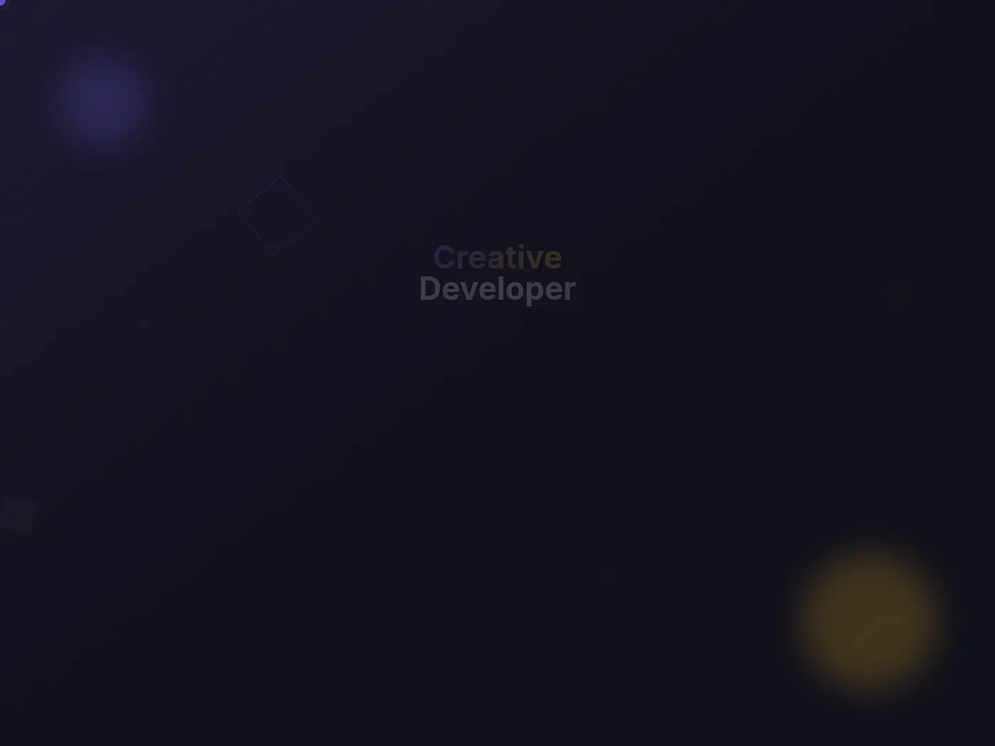 Animated Modern Portfolio Website