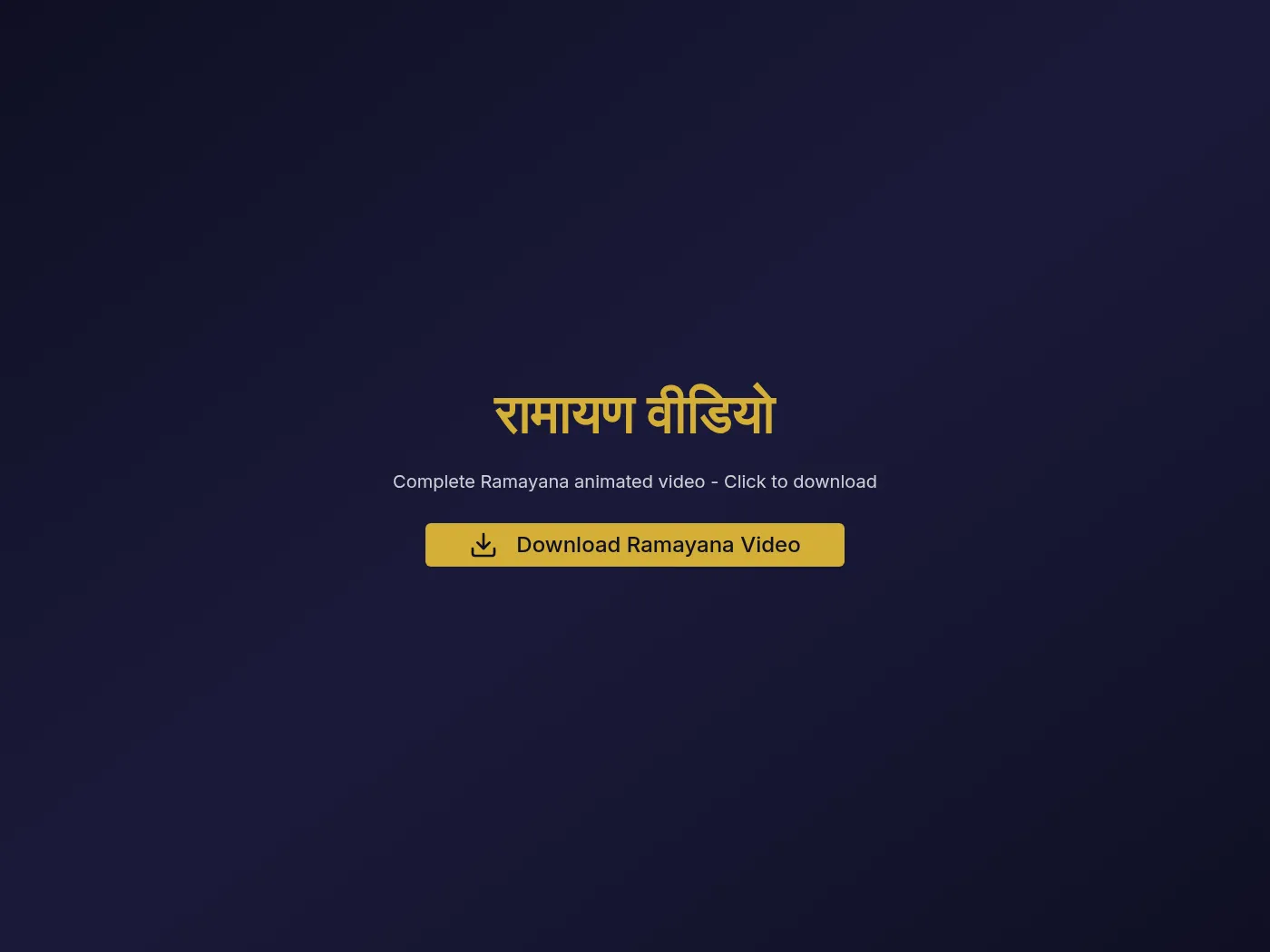 Animated Ramayana Video Project