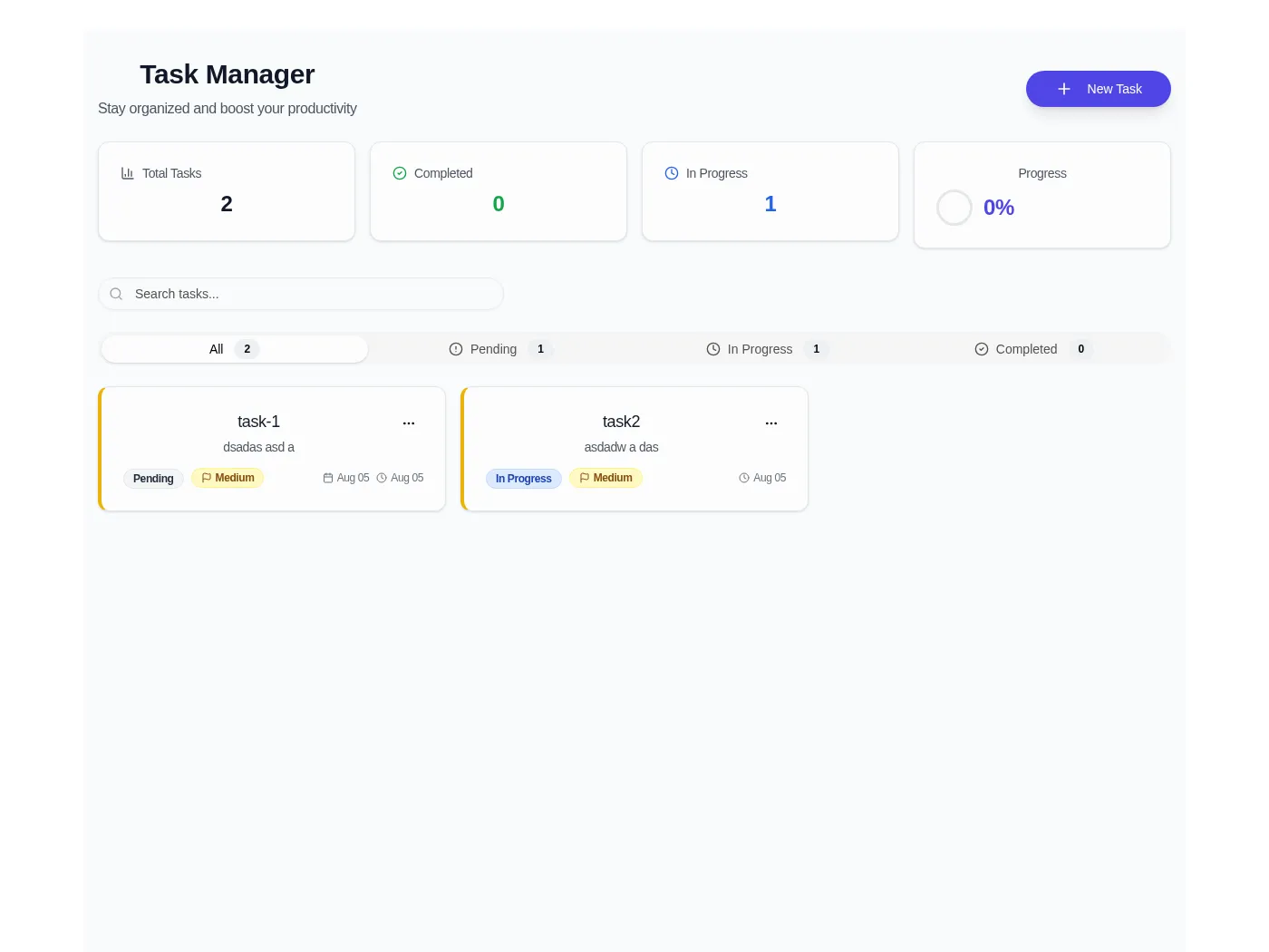 Animated Task Manager