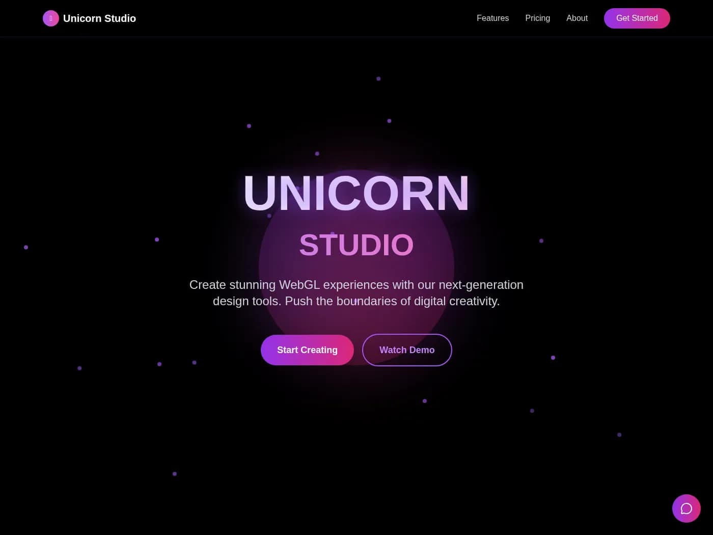 Animated Website Clone with Integrated Chat