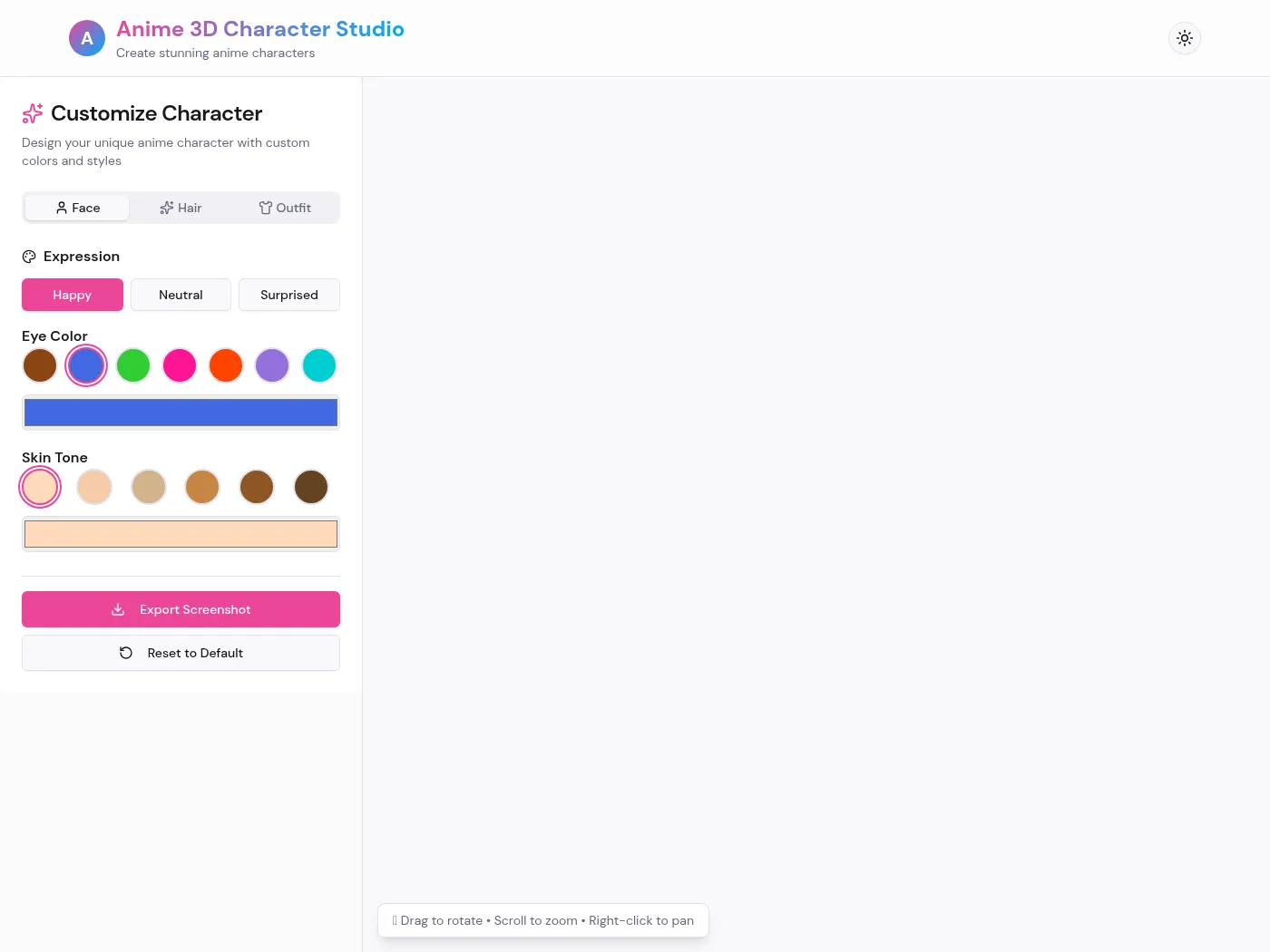 Anime 3D Character Studio