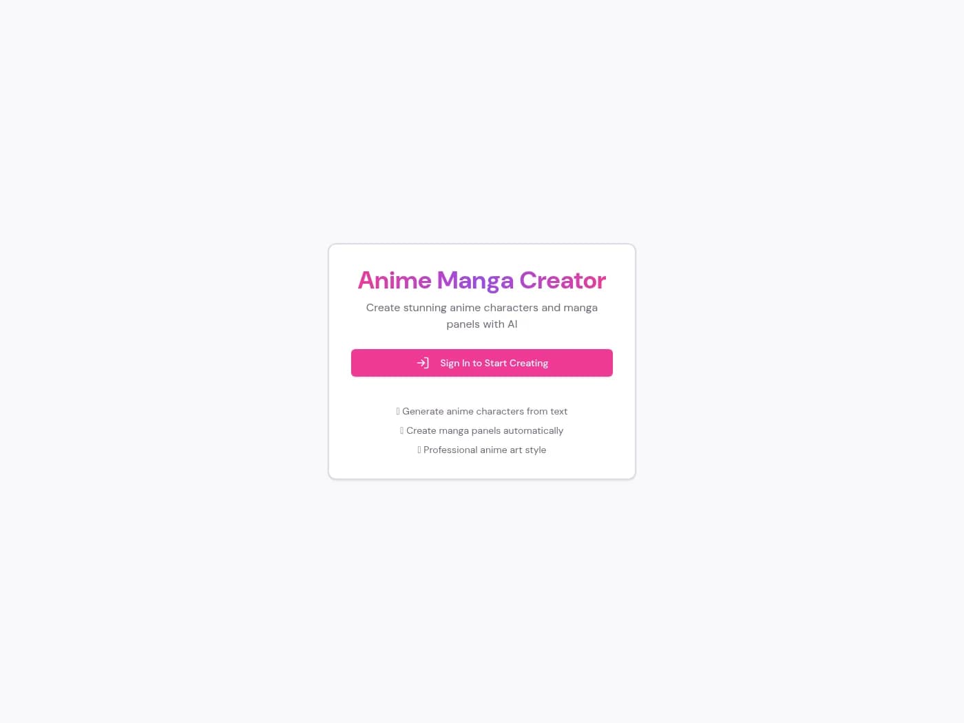 Anime Manga Creator