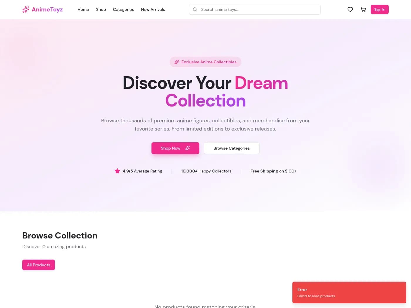 Anime Toys Online Store
