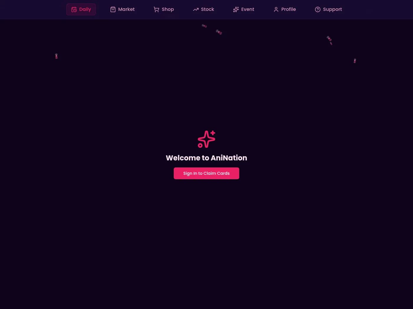 AniNation – Anime Card Opening Web Experience