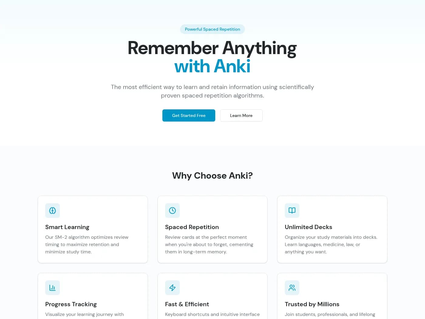 Anki Flashcard Web App Clone