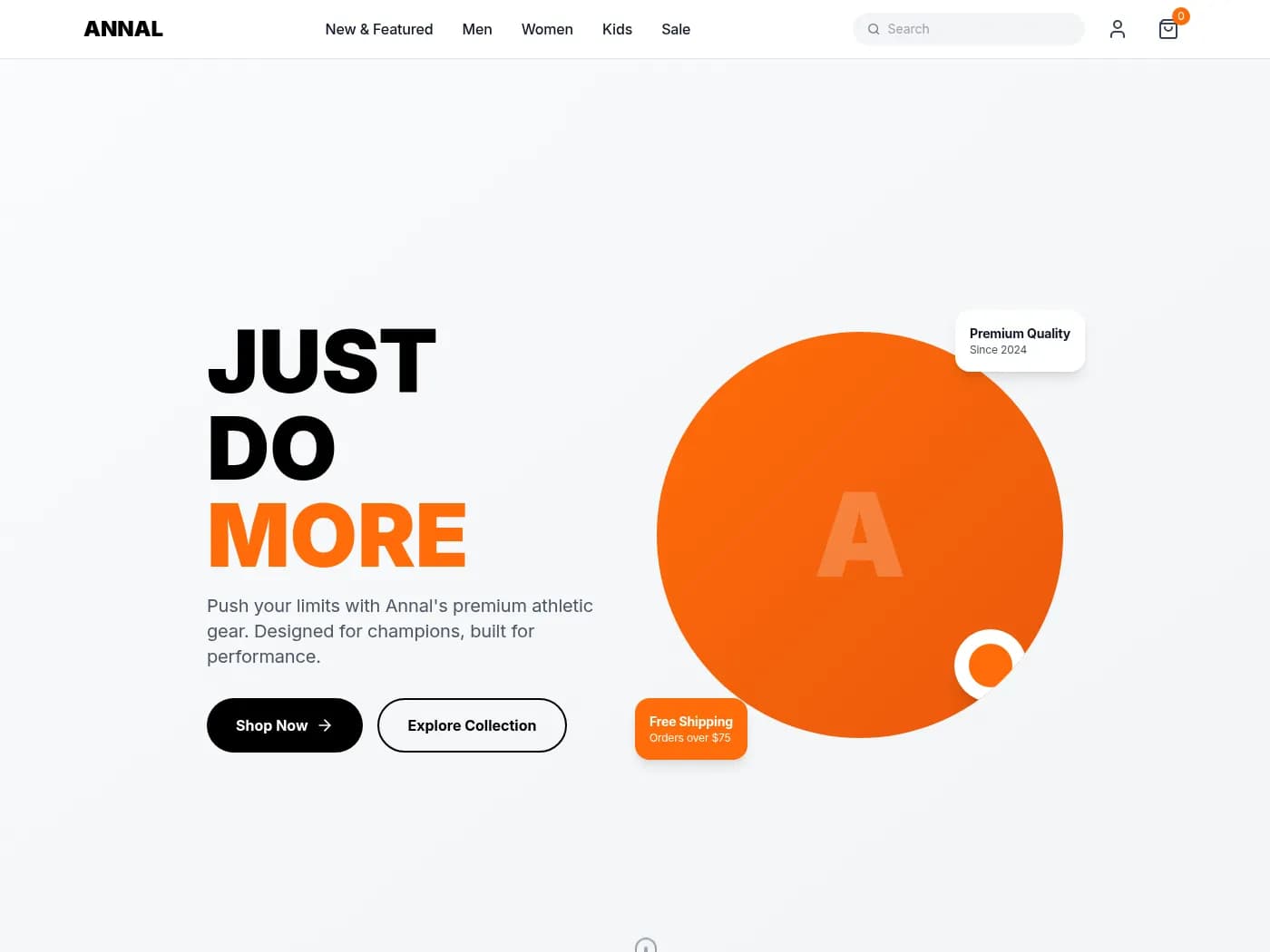 Annal Sportswear E-Commerce Platform