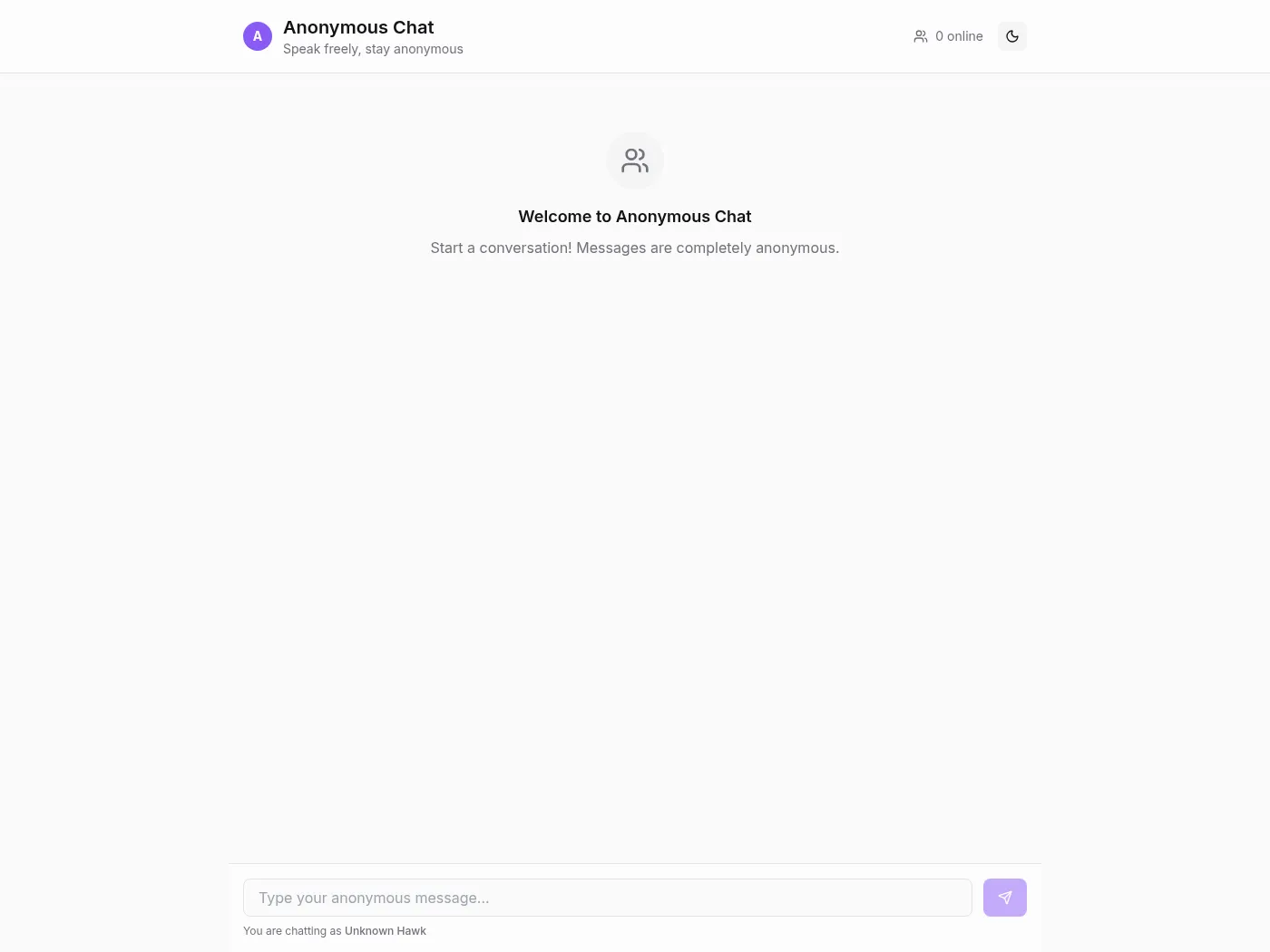 Anonimna Dopisuvanje App