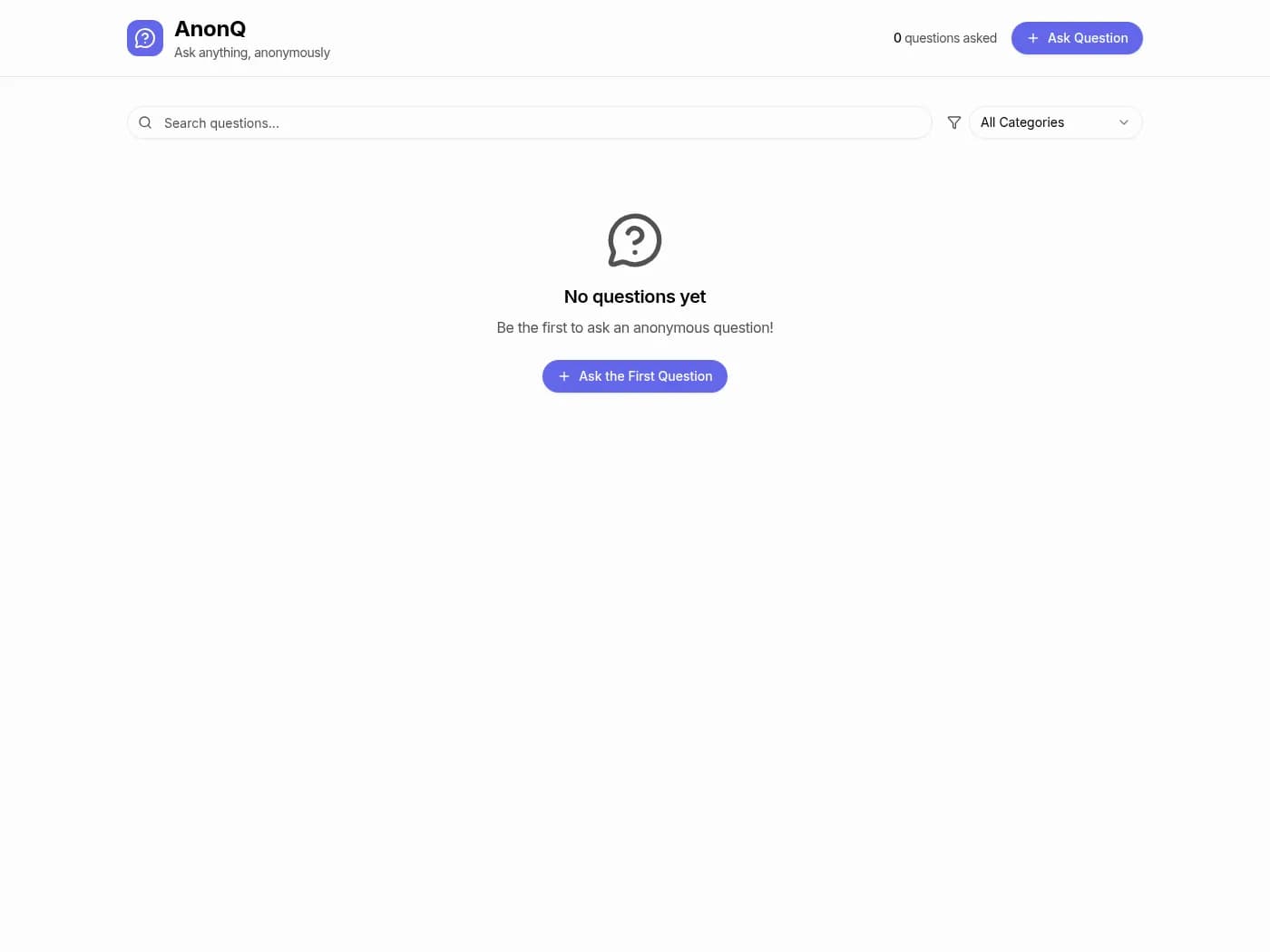 AnonQ: Anonymous Question Platform
